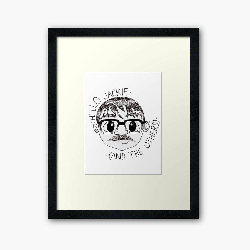 "Hello Jackie! Friday Night Dinner" Framed Art Print by littlemooart ...
