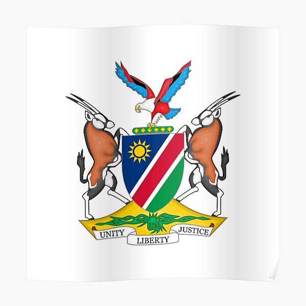 "Coat of arms of Namibia" Poster by fourretout | Redbubble