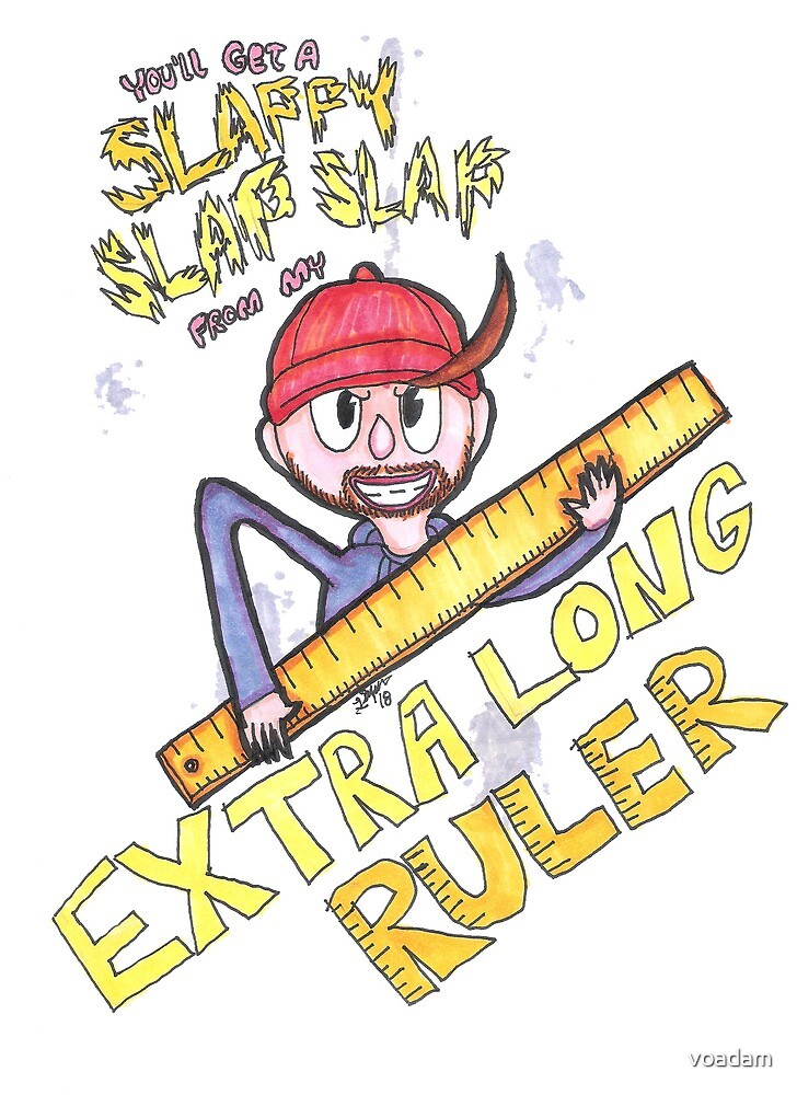 "VOAdam Extra Long Ruler!" by voadam | Redbubble