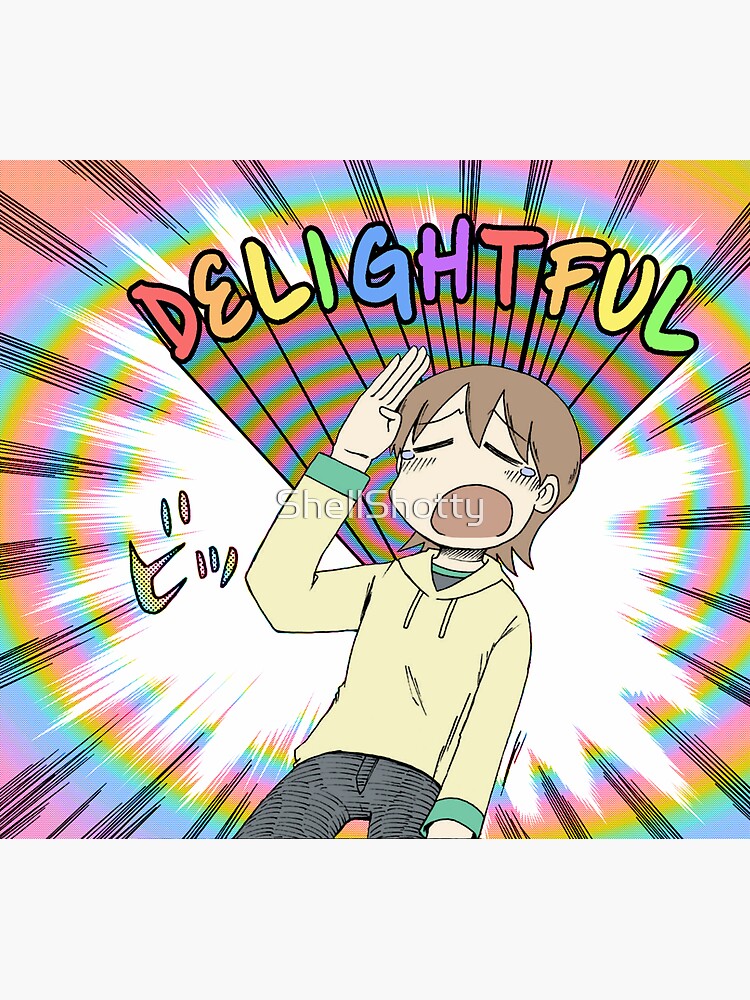 "Absolutely Delightful Yuuko" Sticker for Sale by ShellShotty | Redbubble
