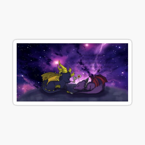 "Spyro and Cynder" Sticker by Chiterra | Redbubble