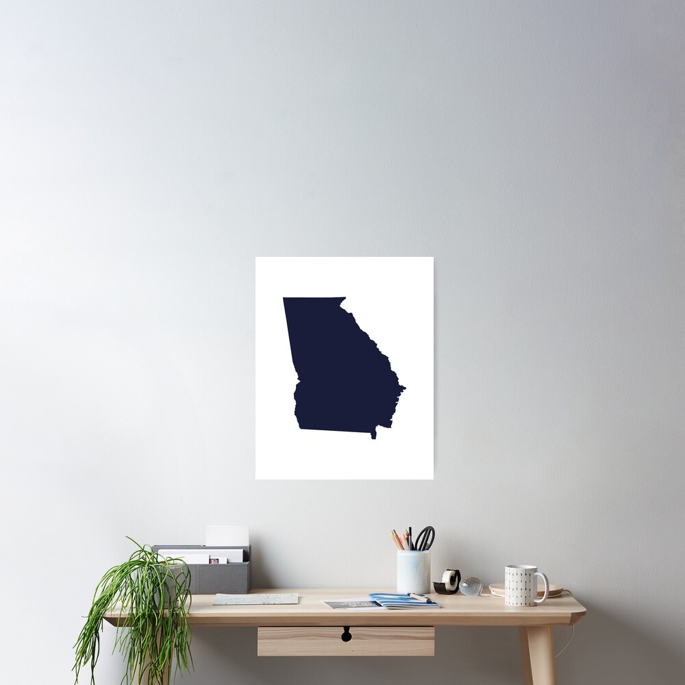 "Georgia in Navy" Poster by marenmisner | Redbubble