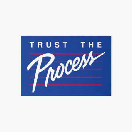 "Trust The Process cursive lines" Art Board Print by SaturdayAC | Redbubble