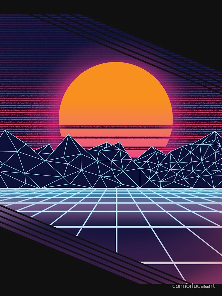 "Outrun Sunset" T-shirt for Sale by connorlucasart | Redbubble | outrun ...
