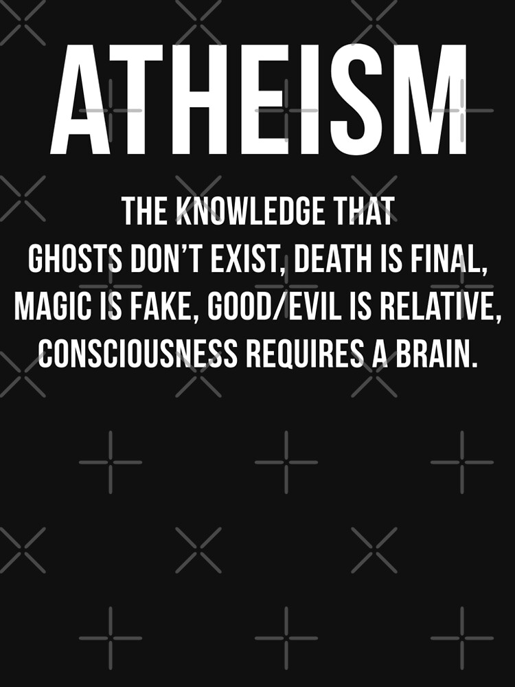 "Atheism - Funny Definition Quote Anti Religion Atheist Gift" Long T ...