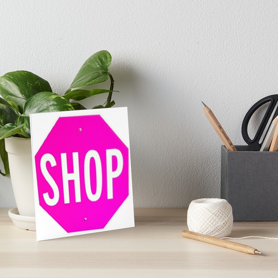 "Shop Sign" Art Board Print for Sale by phantastique | Redbubble