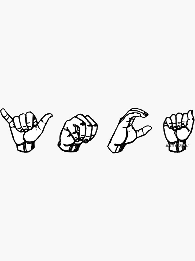 "Sign Language YMCA" Sticker for Sale by emrapper | Redbubble