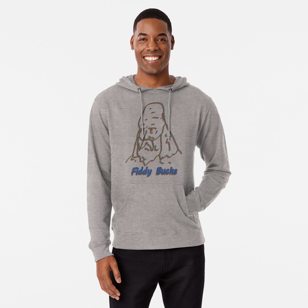"Fiddy Bucks" Lightweight Hoodie for Sale by Crota | Redbubble