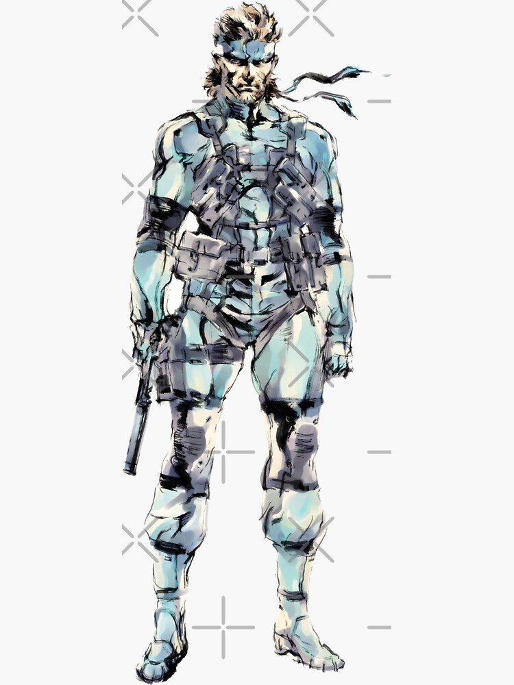 "Solid Snake" Sticker for Sale by kaigan | Redbubble