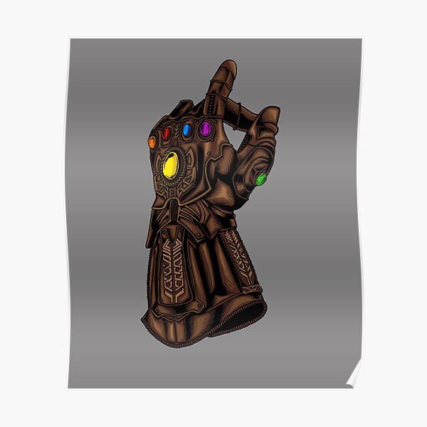 "Infinity Gauntlet Snap! (Infinity War Reference)" Poster by JKWArtwork ...