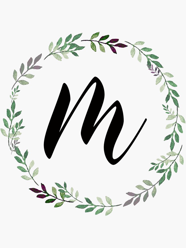 "M" Sticker for Sale by jennvanh17 | Redbubble