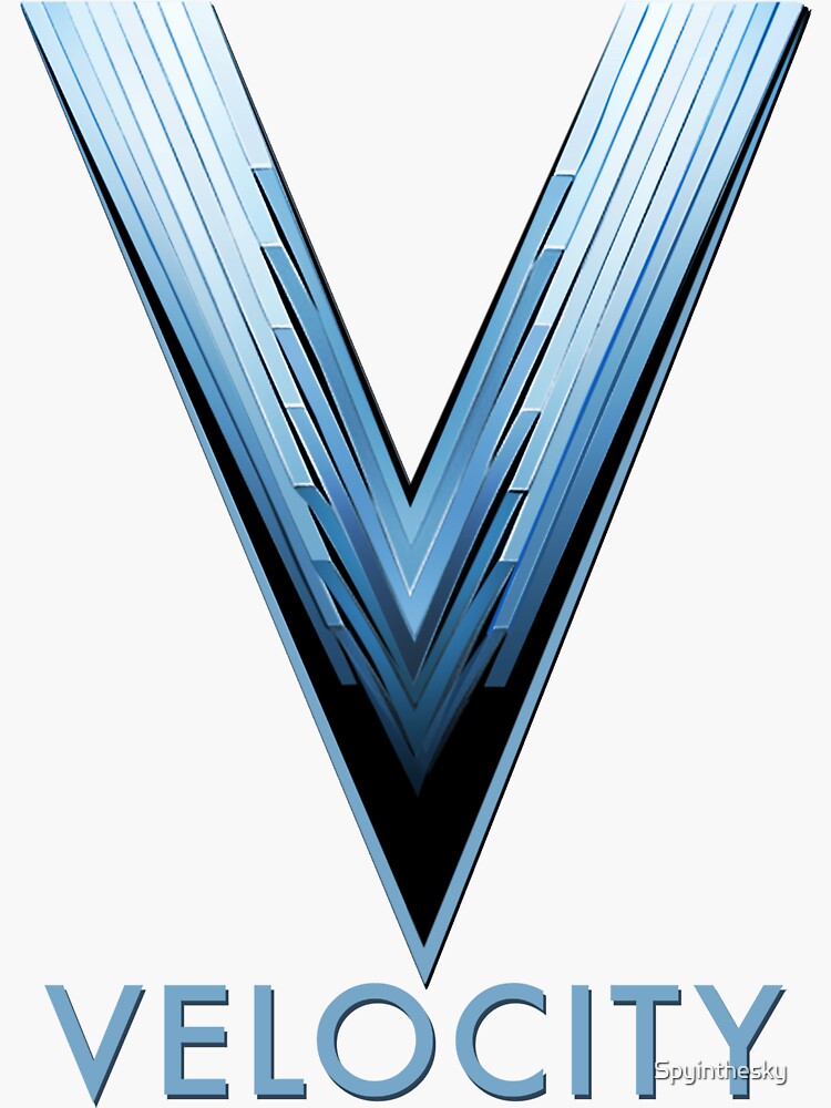 "V for Velocity" Sticker for Sale by Spyinthesky | Redbubble