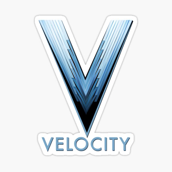 "V for Velocity" Sticker for Sale by Spyinthesky | Redbubble