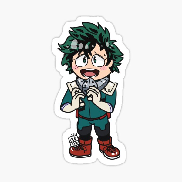 "Deku Sticker" by ak-ok | Redbubble