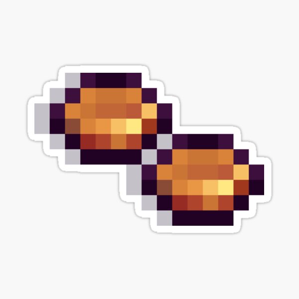 "Pixel Copper Coins B" Sticker by BenHenry | Redbubble