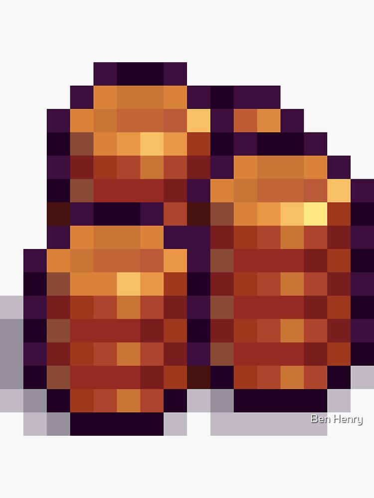 "Pixel Copper Coins F" Sticker for Sale by BenHenry | Redbubble