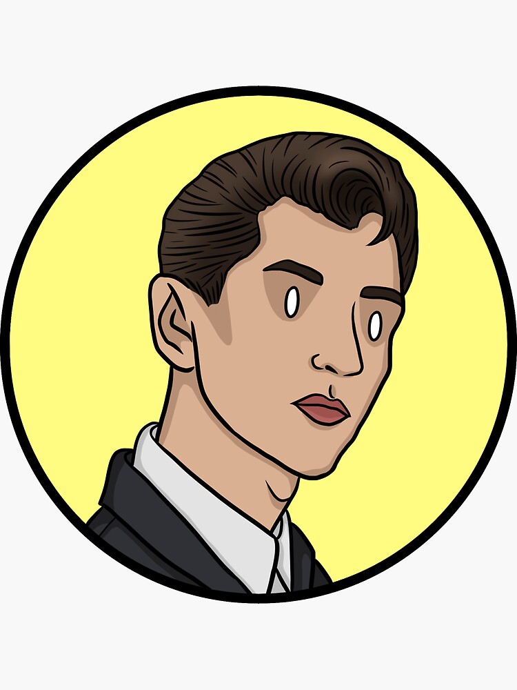 "Alex Turner Illustration" Sticker by hmdesigns2003 | Redbubble
