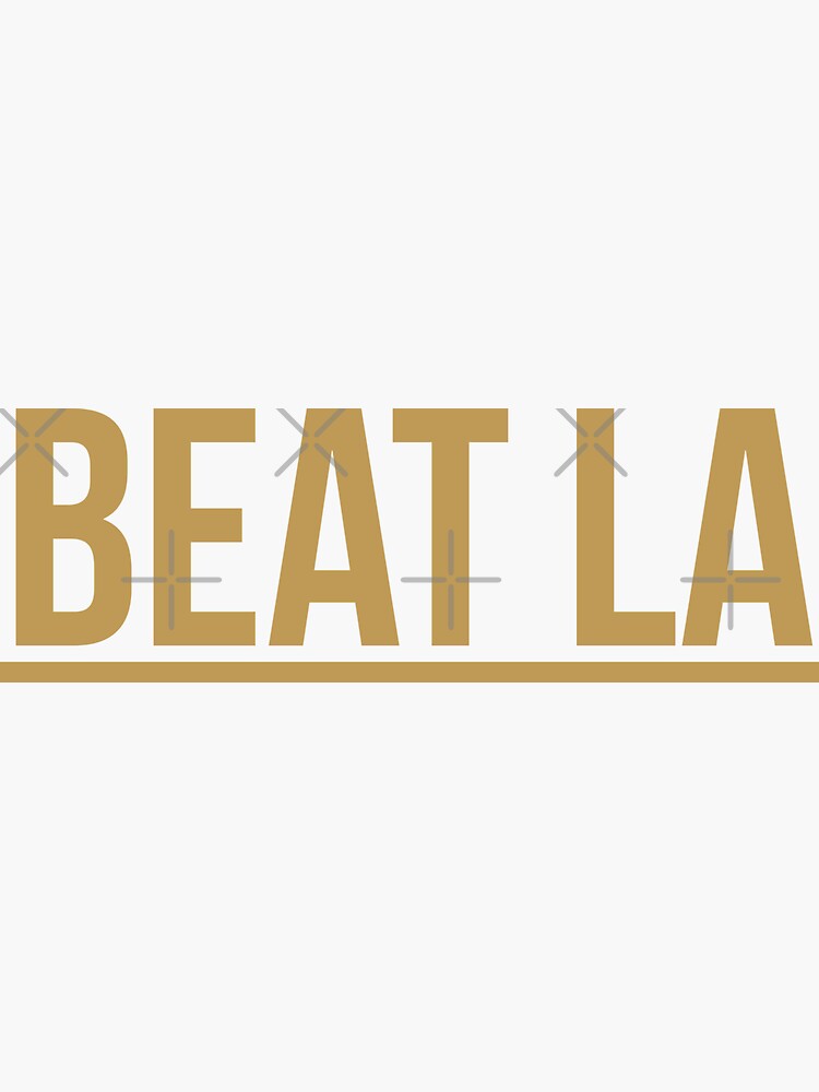 "Boston Celtics - Beat LA" Sticker by xavierjfong | Redbubble