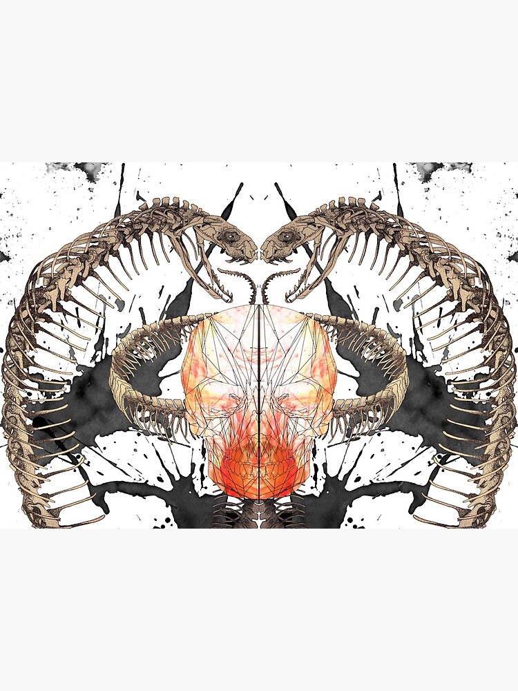 Impression photo « Crâne humain squelette ouroboros », par Gabaline ...