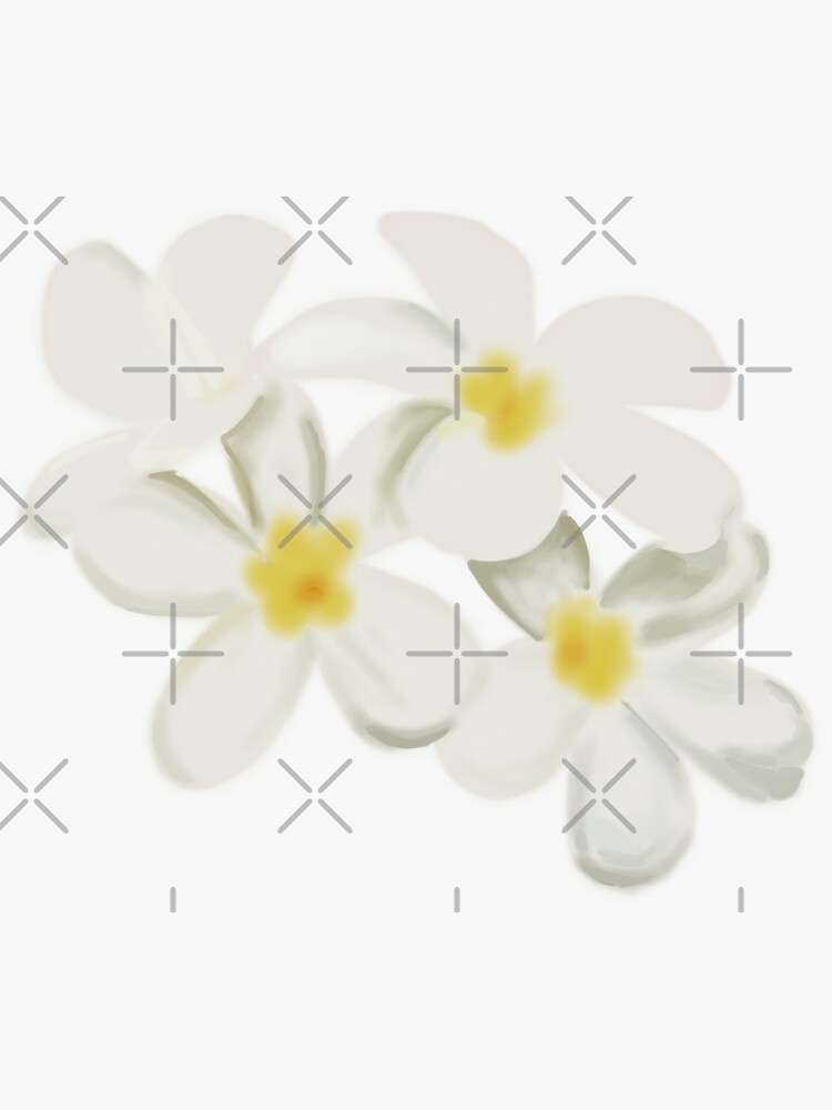 "Jasmine flowers" Sticker by MimieTrouvetou | Redbubble