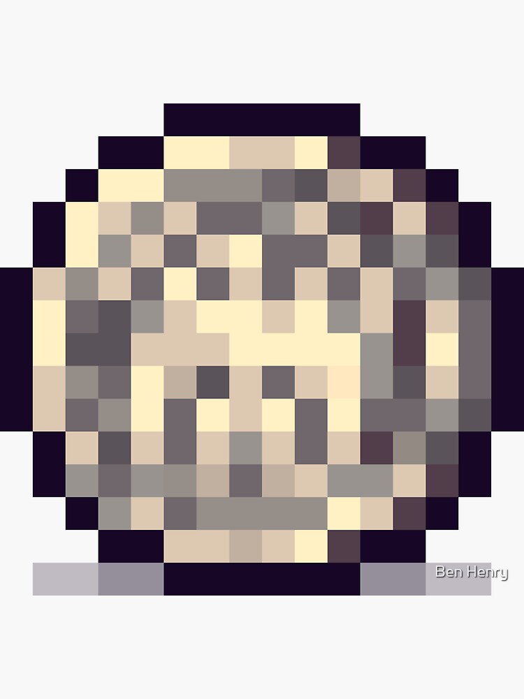 "Pixel Silver Coin C" Sticker for Sale by Ben Henry | Redbubble
