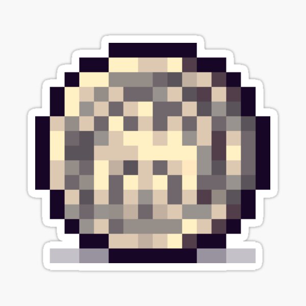 "Pixel Silver Coin C" Sticker for Sale by Ben Henry | Redbubble