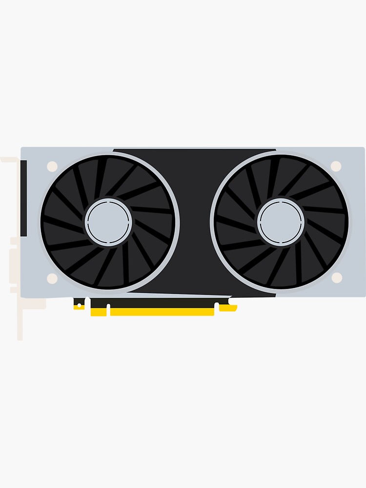 "Geforce RTX Minimal Fanart" Sticker for Sale by TechUser01 | Redbubble