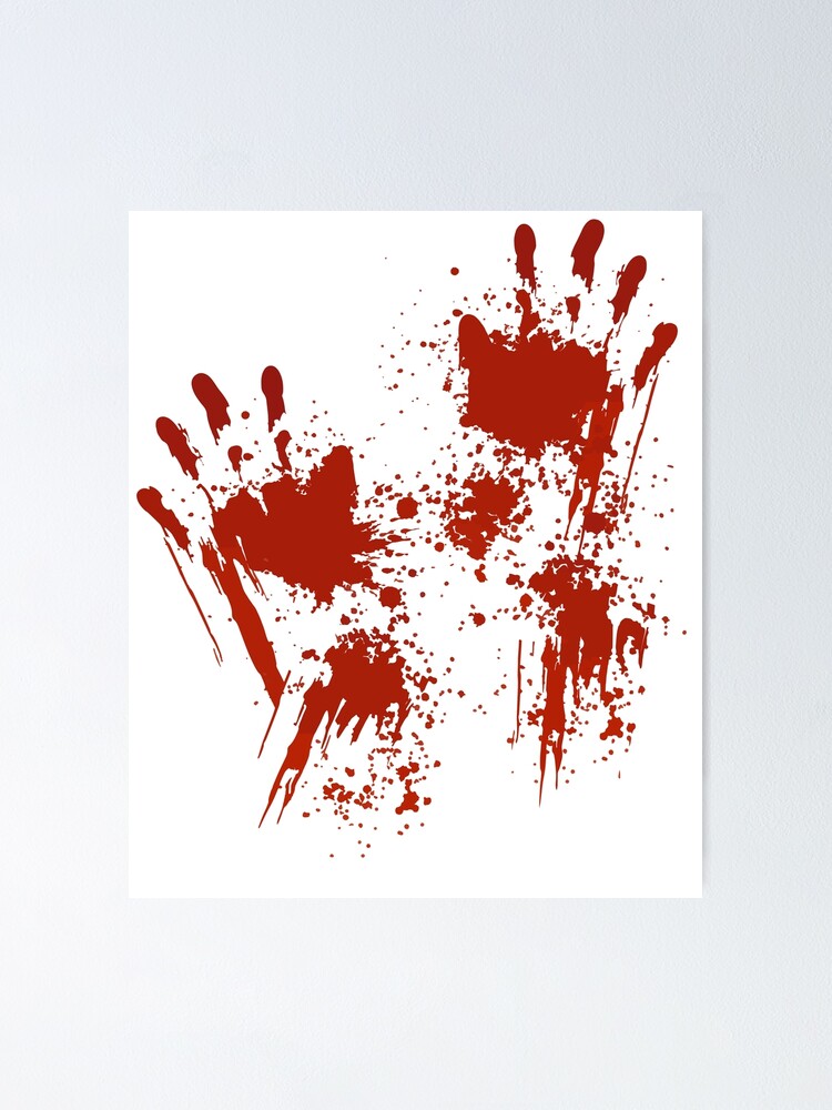 "Blood Splatter - Halloween Costume" Poster for Sale by DVIS | Redbubble
