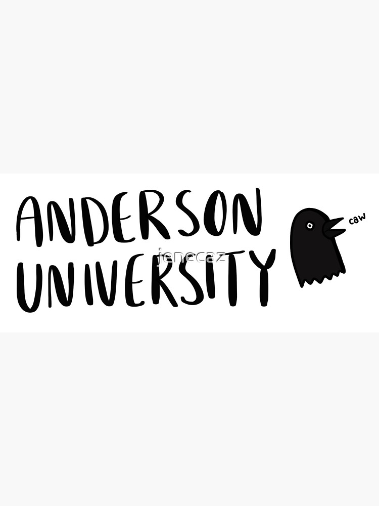 "Anderson University *caw*" Sticker for Sale by jenecaz | Redbubble
