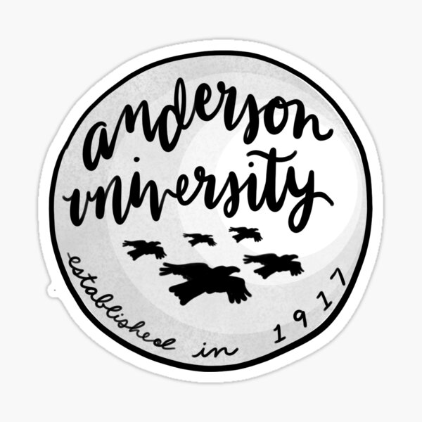 "Anderson University" Sticker by jenecaz | Redbubble