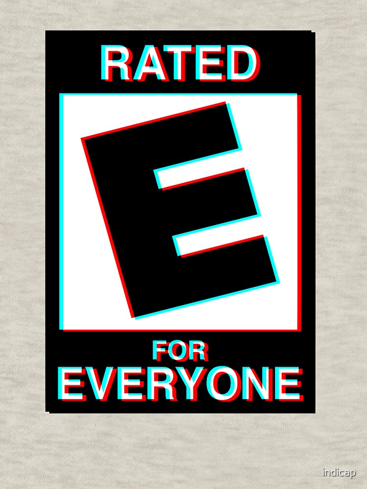 "Rated E for Everyone" Zipped Hoodie for Sale by indicap | Redbubble