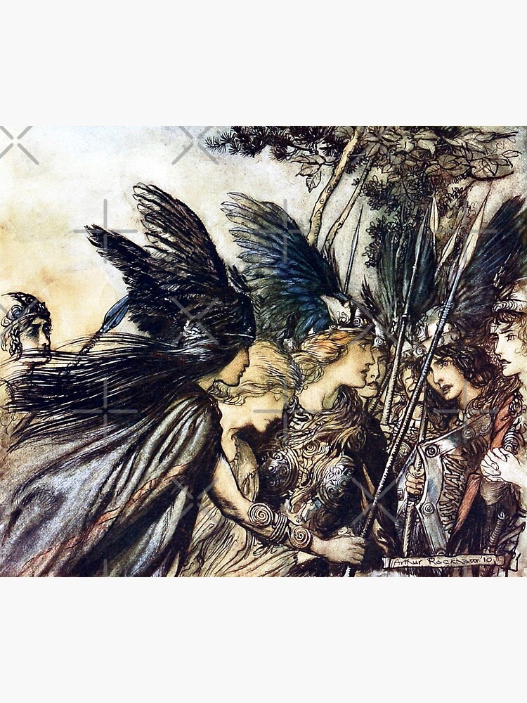 "The Valkyries - Arthur Rackham The Ring of the Nibelungen ...