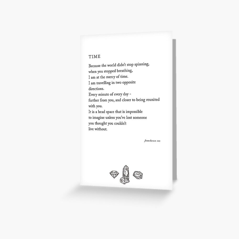 "Time" Greeting Card for Sale by smallbirdstudio | Redbubble
