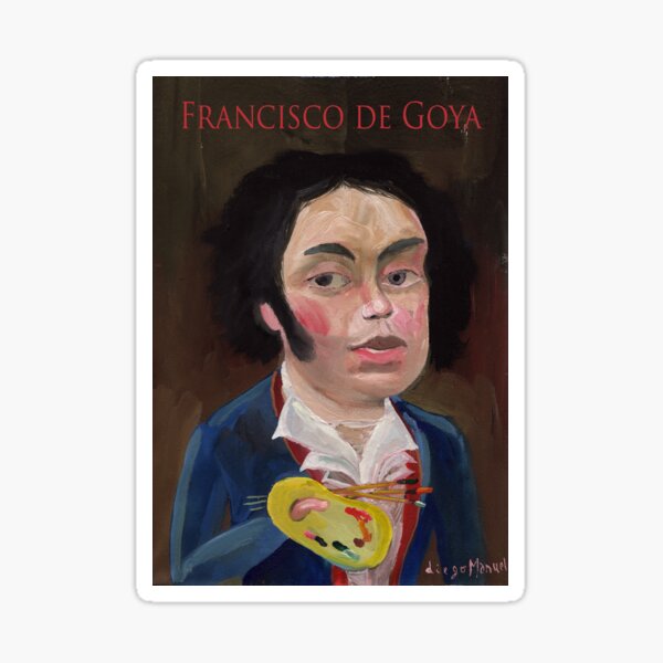 "Francisco de Goya portrait" Sticker for Sale by diegomanuel | Redbubble