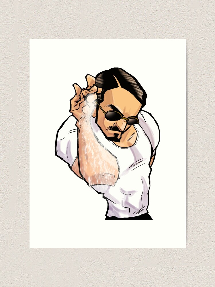 "Salt Bae Meme Shirt" Art Print for Sale by JFuentez | Redbubble