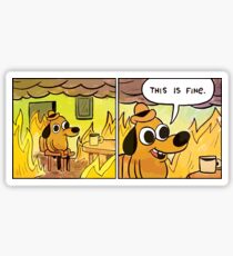 Perro en Llamas: Pegatinas | Redbubble