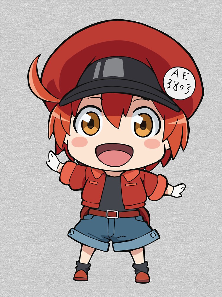 "Cells at Work- Red Blood Cell" T-shirt for Sale by Chibify | Redbubble ...