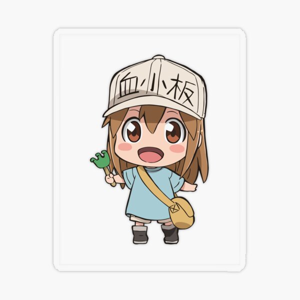 "Cells at Work- Platelet" Sticker by Chibify | Redbubble