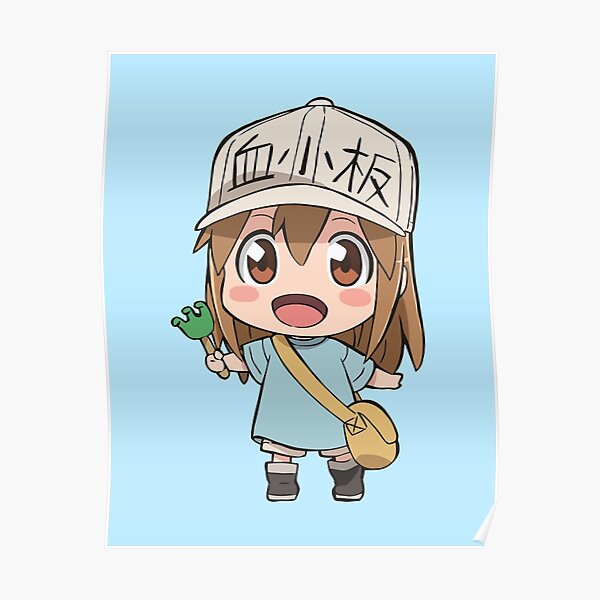 "Cells at Work- Platelet" Poster by Chibify | Redbubble