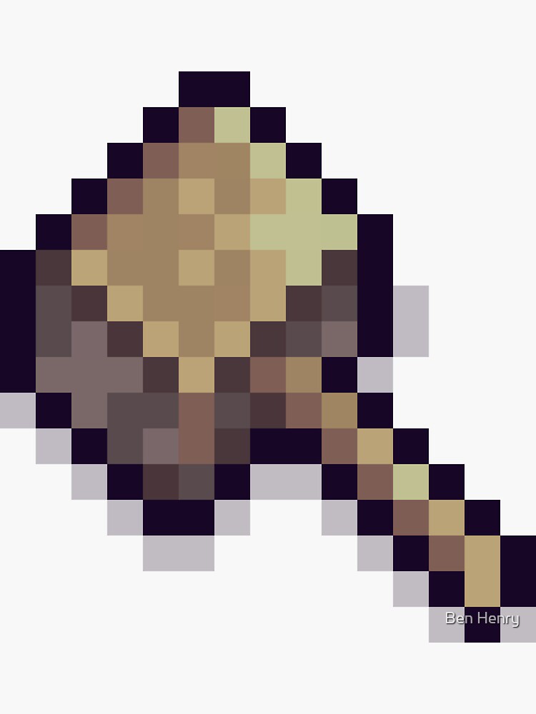 "Pixel Hammer" Sticker by BenHenry | Redbubble