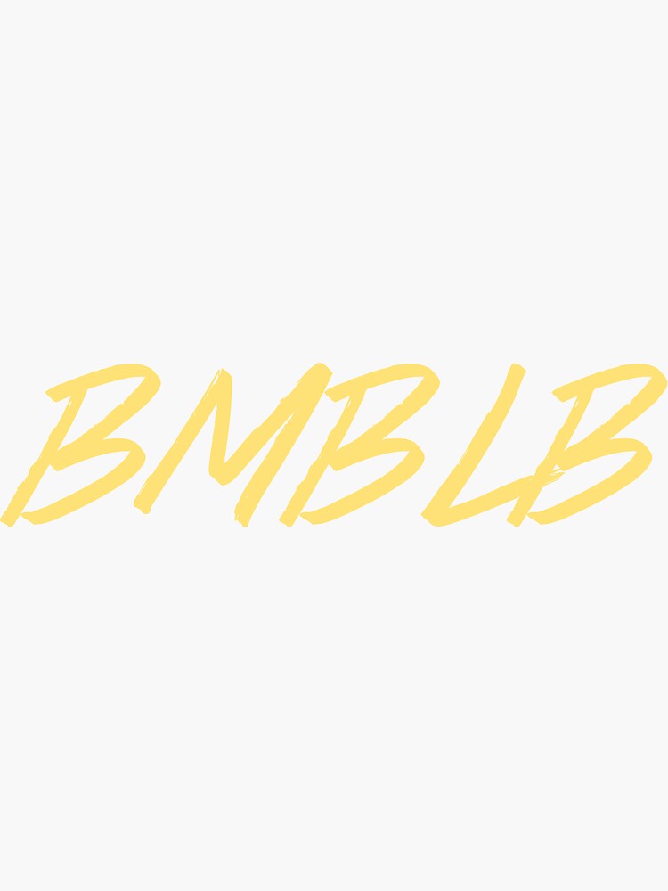 "bmblb" Sticker for Sale by nihilego | Redbubble