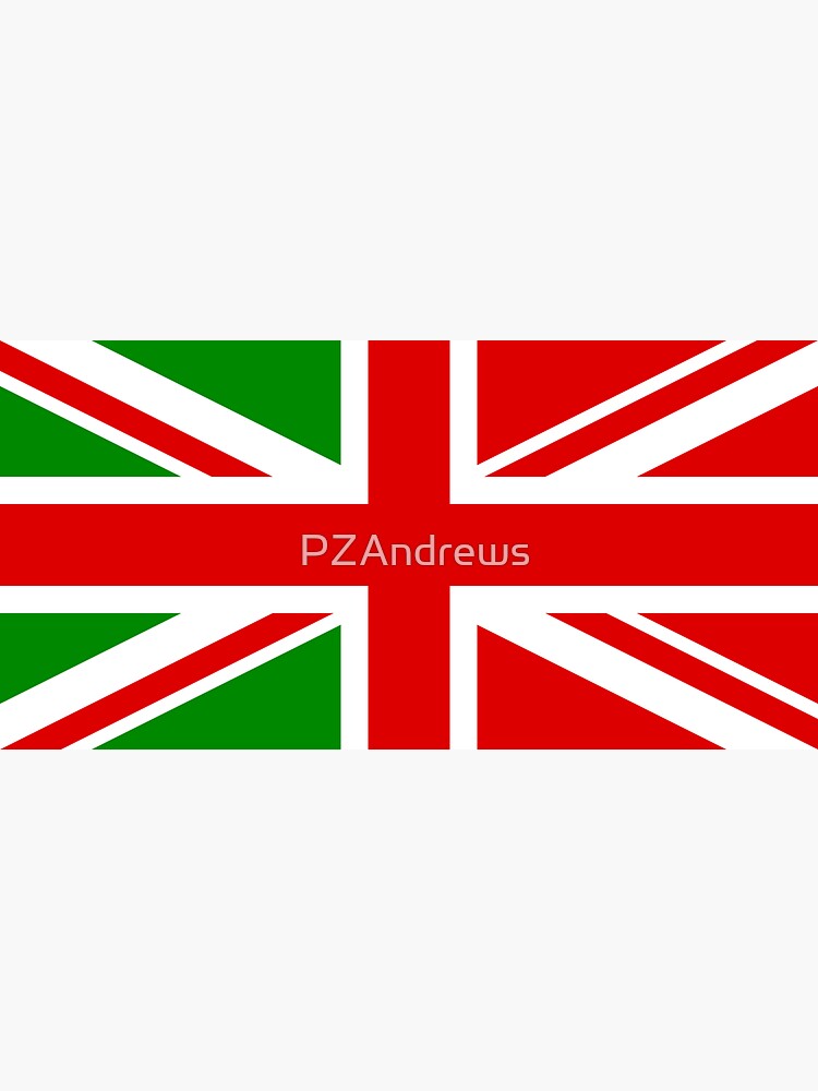 "Anglo-Italian flag" Sticker for Sale by PZAndrews | Redbubble