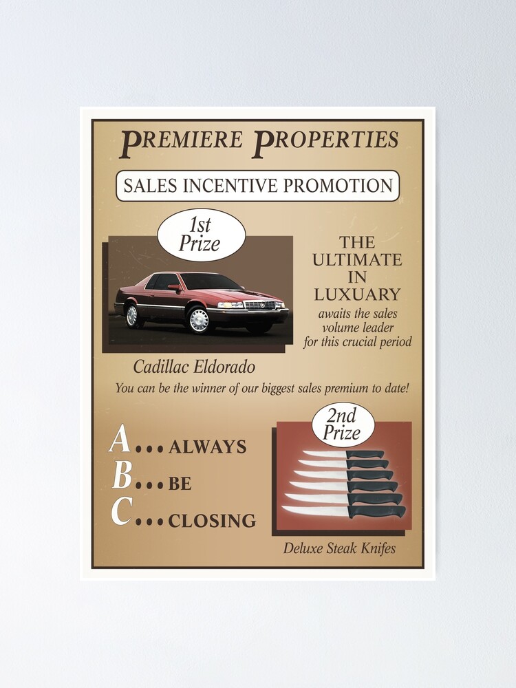 "Always Be Closing" Poster for Sale by Jyedsn | Redbubble