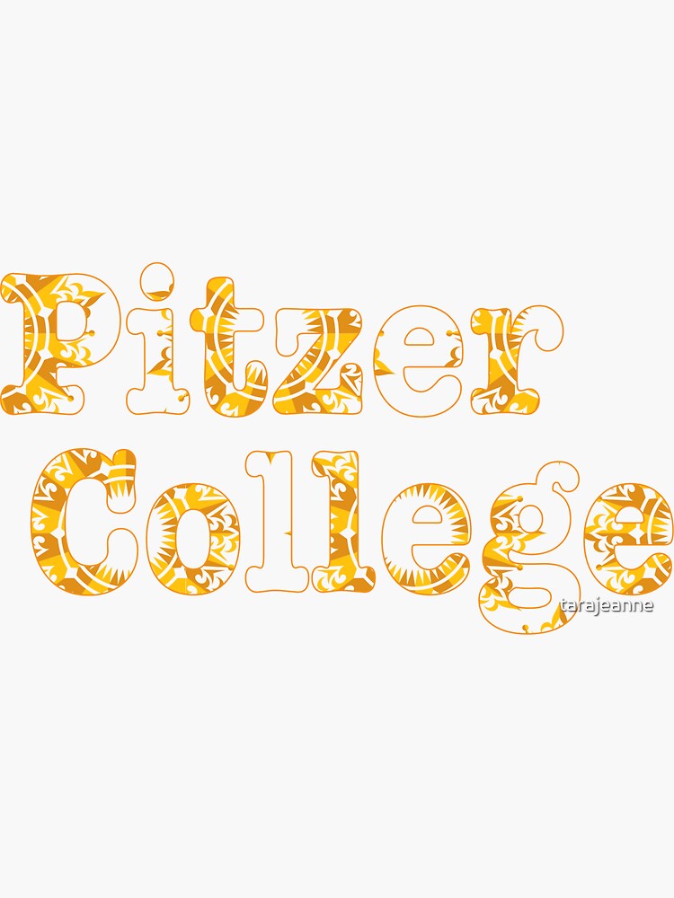 "Pitzer College" Sticker by tarajeanne | Redbubble