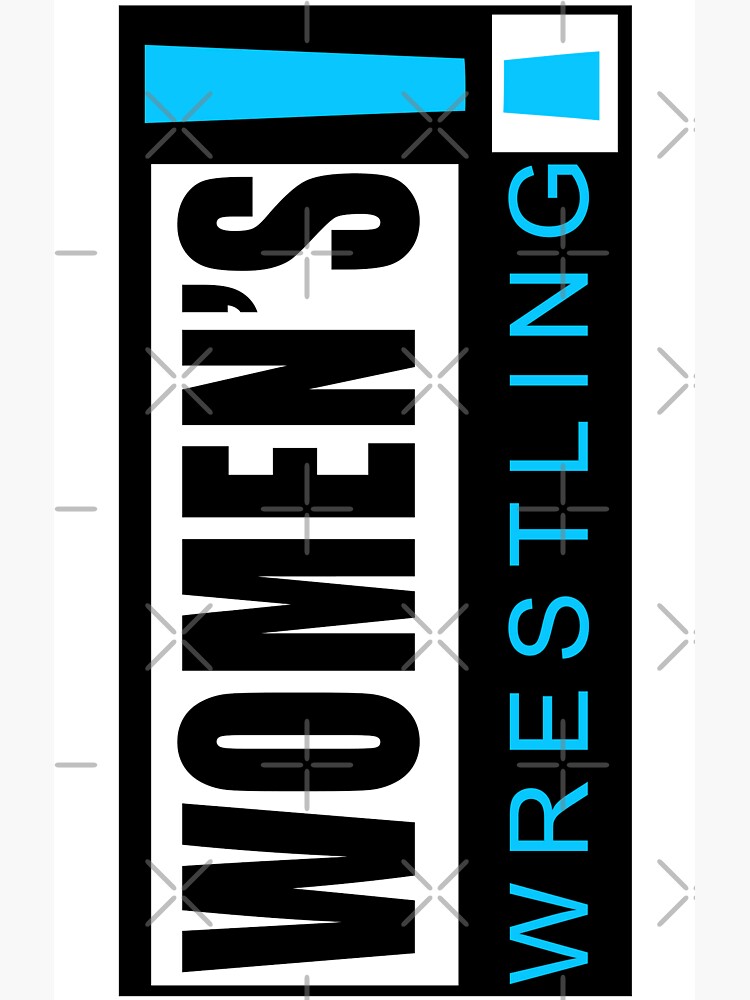 "Women's Wrestling Vintage Logo" Sticker for Sale by valssection ...