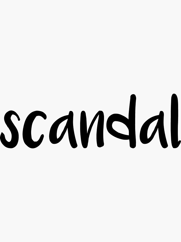 "Scandal" Sticker by ScandalMemories | Redbubble