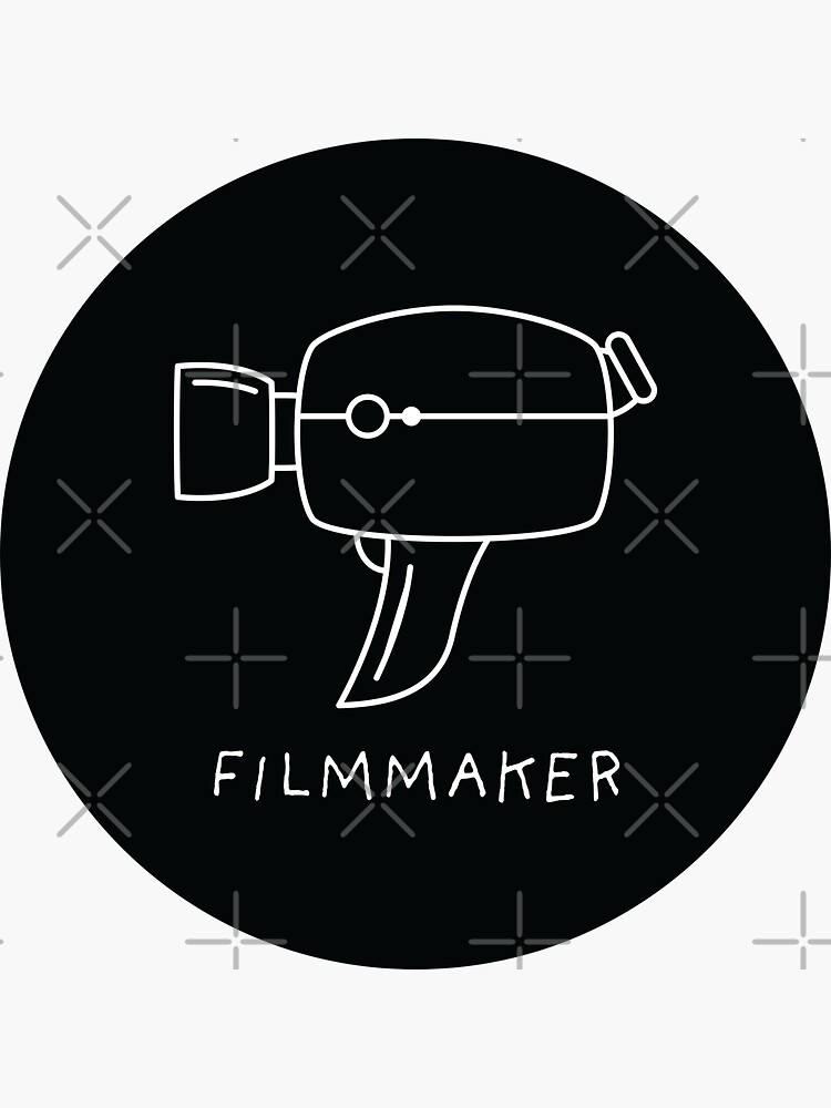 "Filmmaker - Film Crew" Sticker for Sale by littlemud | Redbubble