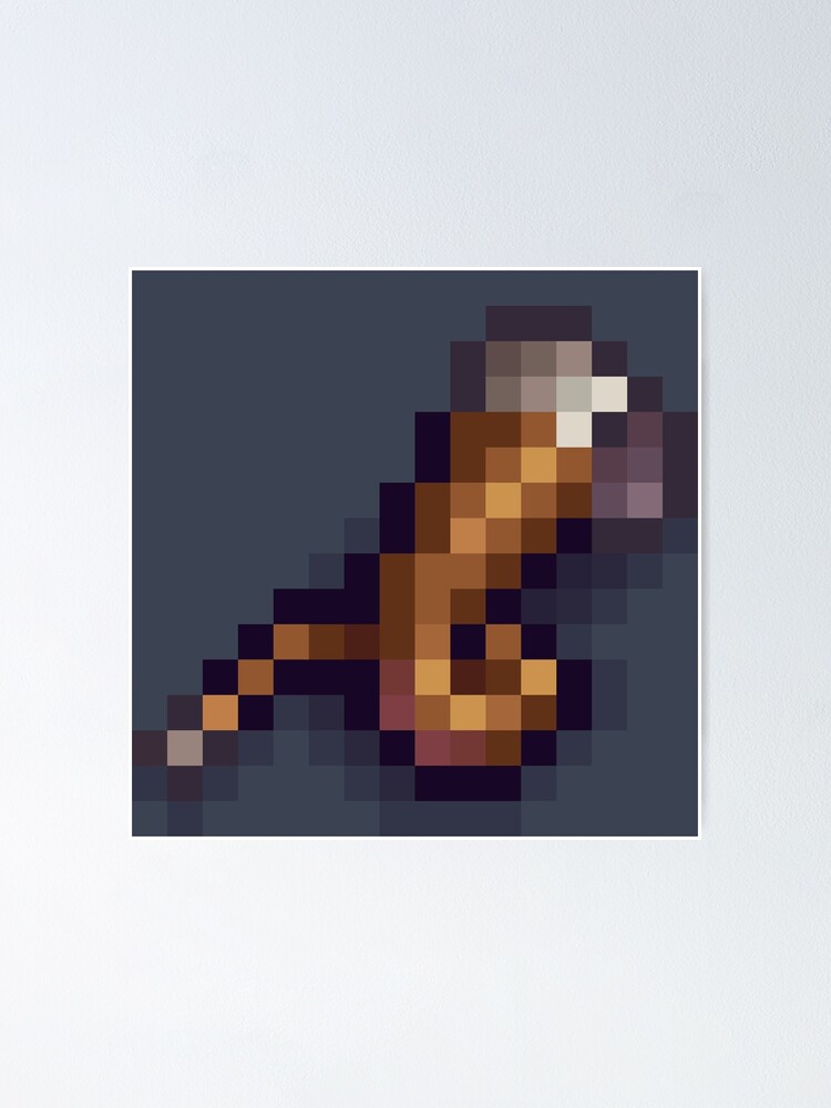 "Pixel Horn B" Poster by BenHenry | Redbubble