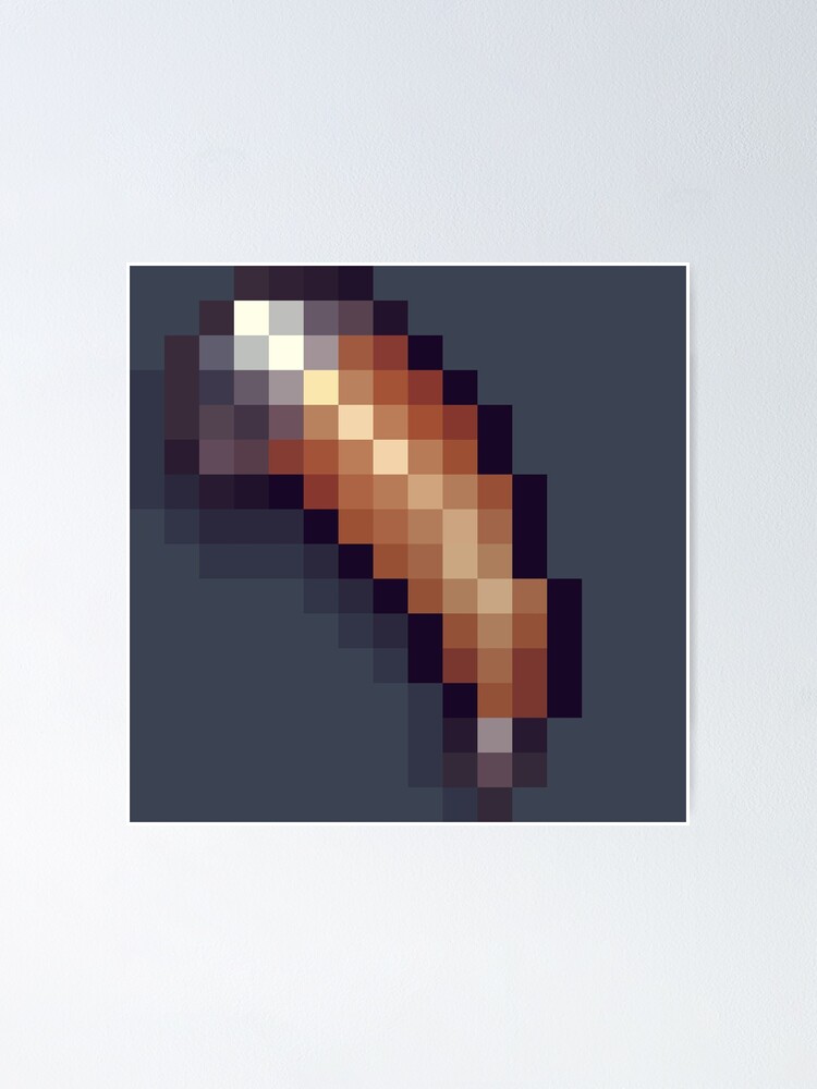 "Pixel Horn C" Poster by BenHenry | Redbubble