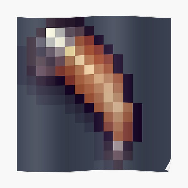 "Pixel Horn C" Poster by BenHenry | Redbubble